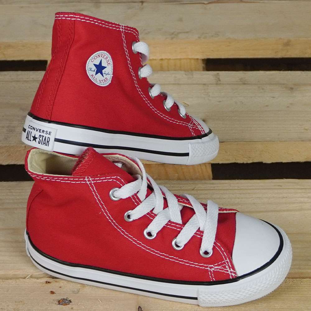 Red converse kids store