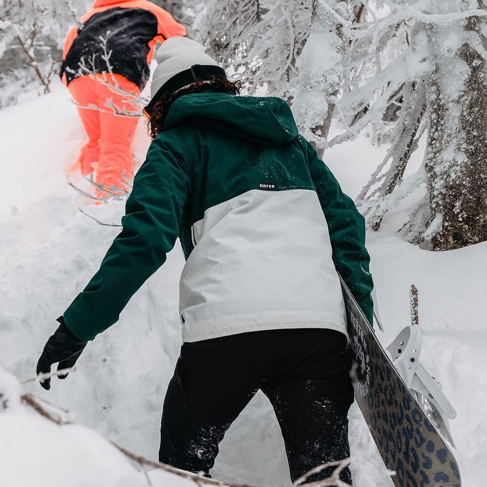 Burton Frostner 2L Anorak Botanical Garden Stout White | Fun Sport Vision